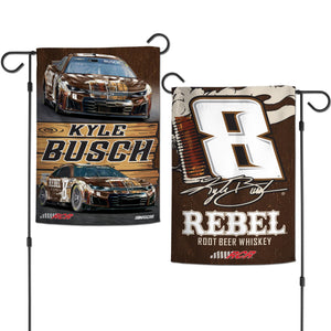 KYLE BUSCH #8 REBEL BOURBON GARDEN FLAG