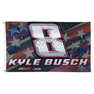 KYLE BUSCH #8 PATRIOTIC 3x5 FLAG