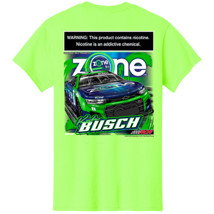 KYLE BUSCH #8 ZONE NEON GRN 2-SPOT TEE