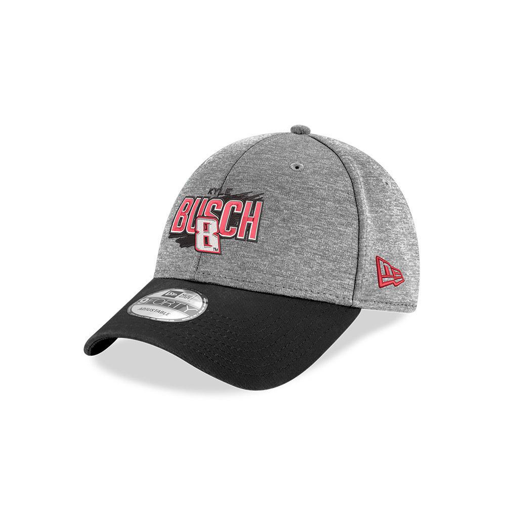 KYLE BUSCH #8 940 NEW ERA GRY/BLK - RowdyBusch.com