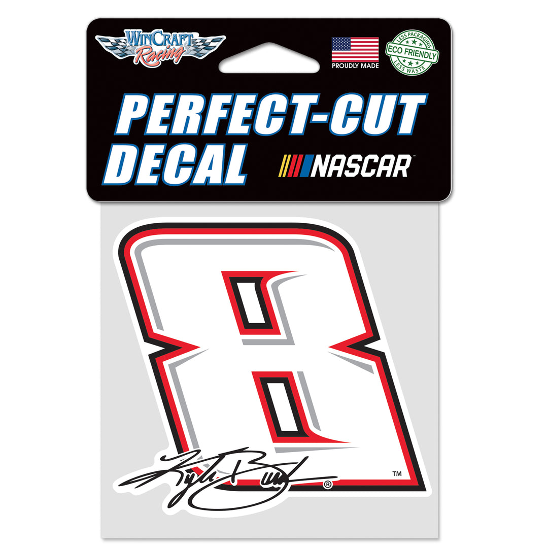 KYLE BUSCH #8 PERFECT CUT SIGNATURE DECAL